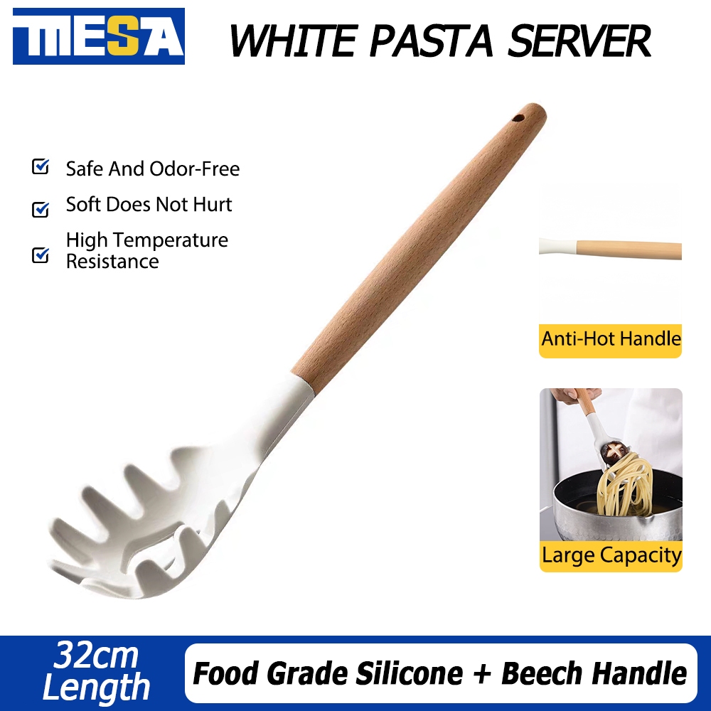 Pasta Server Spaghetti Server Food Grade Silicone Pasta Spoon With ...