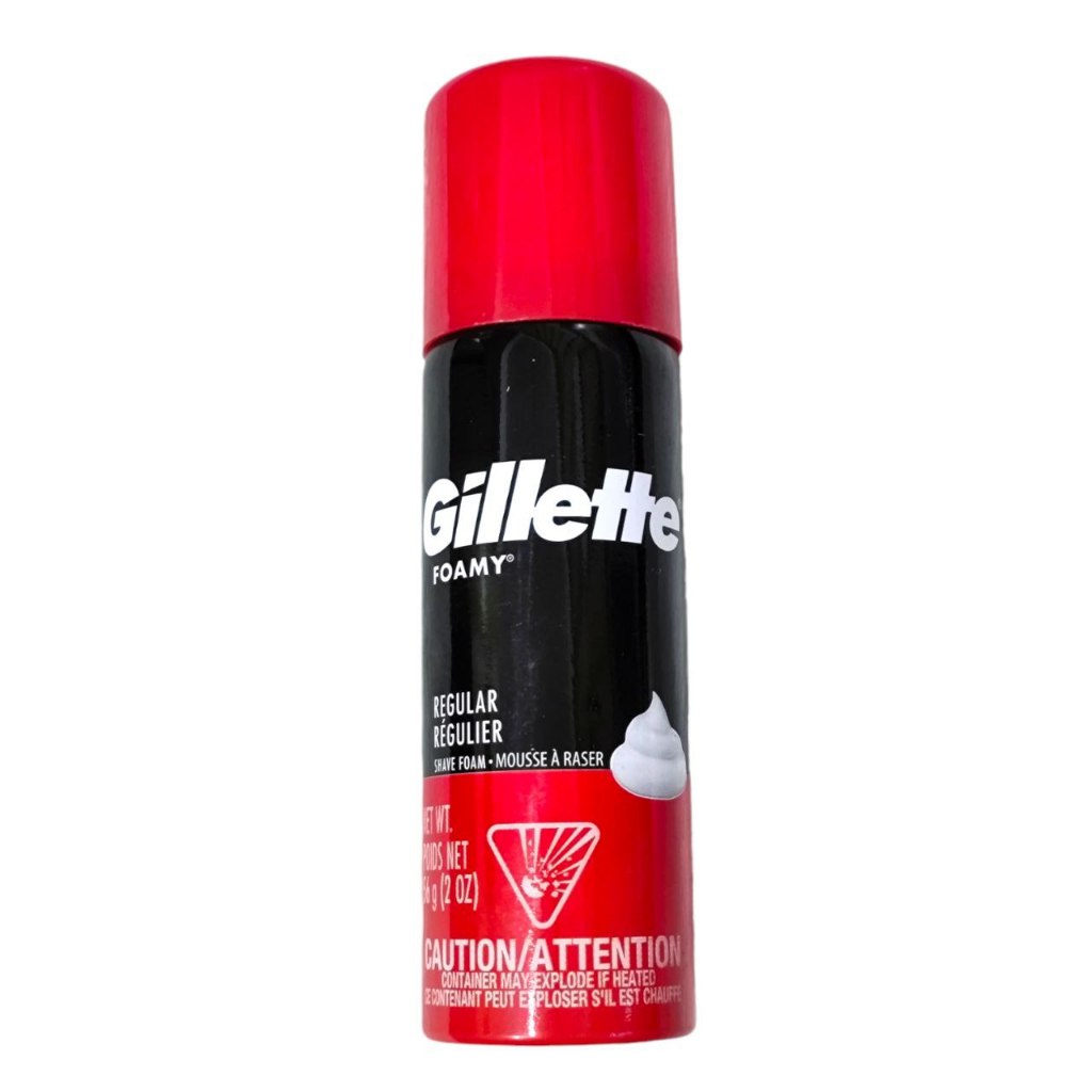 Gillette Foamy Regular Shave Foam, Extra Rich, Creamy Lather, Softens ...