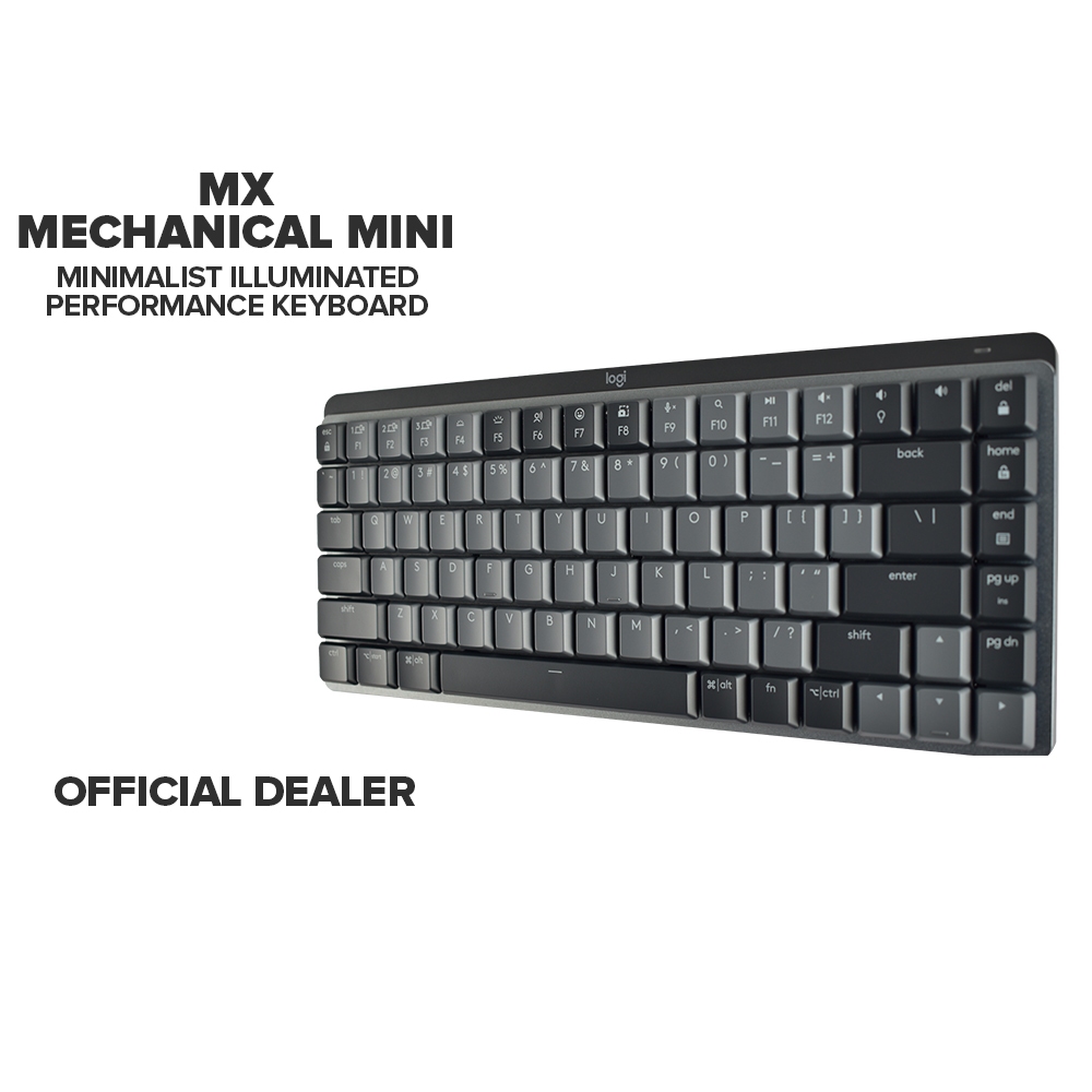 Logitech MX Mechanical Mini Minimalist Illuminated Performance Keyboard ...