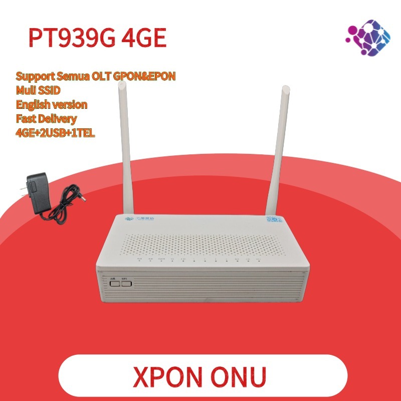 Used Dual Band Modem PT939G XPON EPON ONU ONT OLT 2.4G&5G 4GE+1TEL English Version(Contains ...