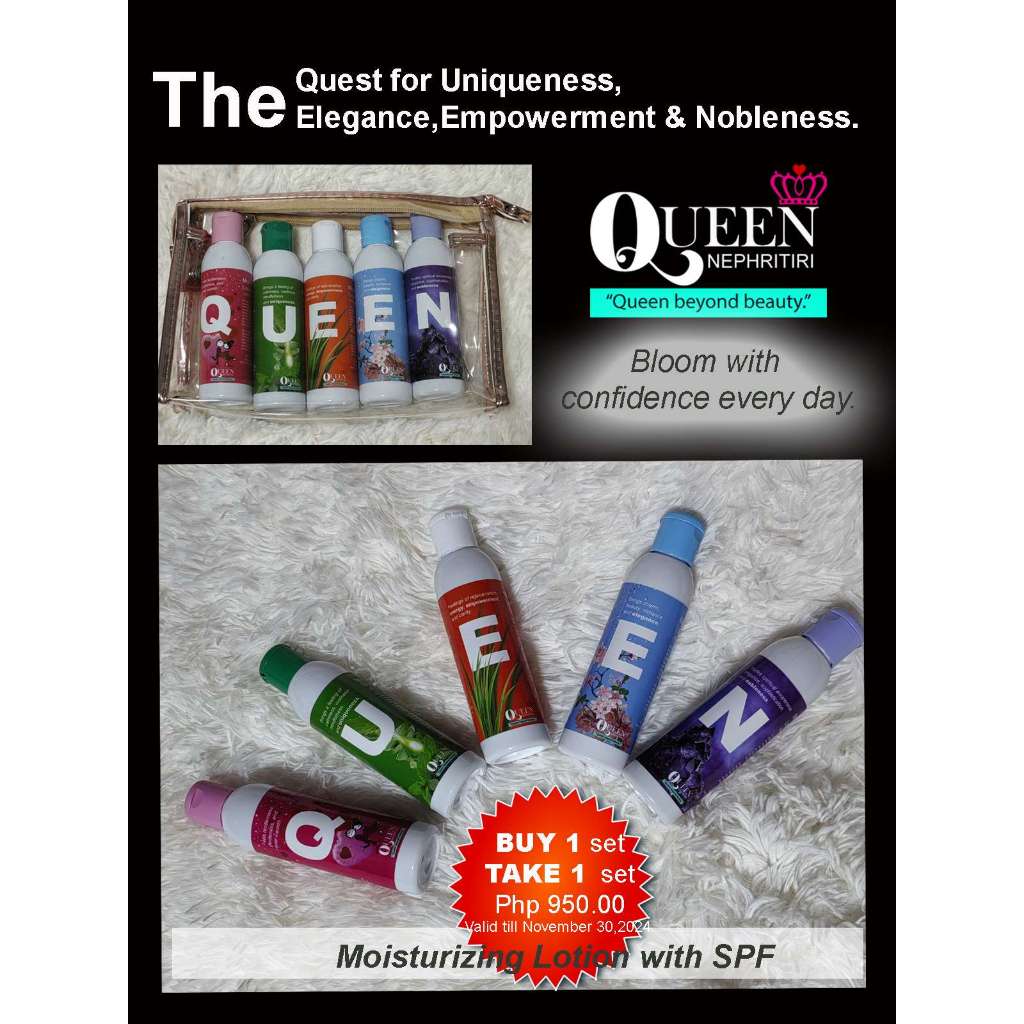 Queen Nephritiri Moisturizing Lotion with SPF (Anti-Aging, Skin Repair ...
