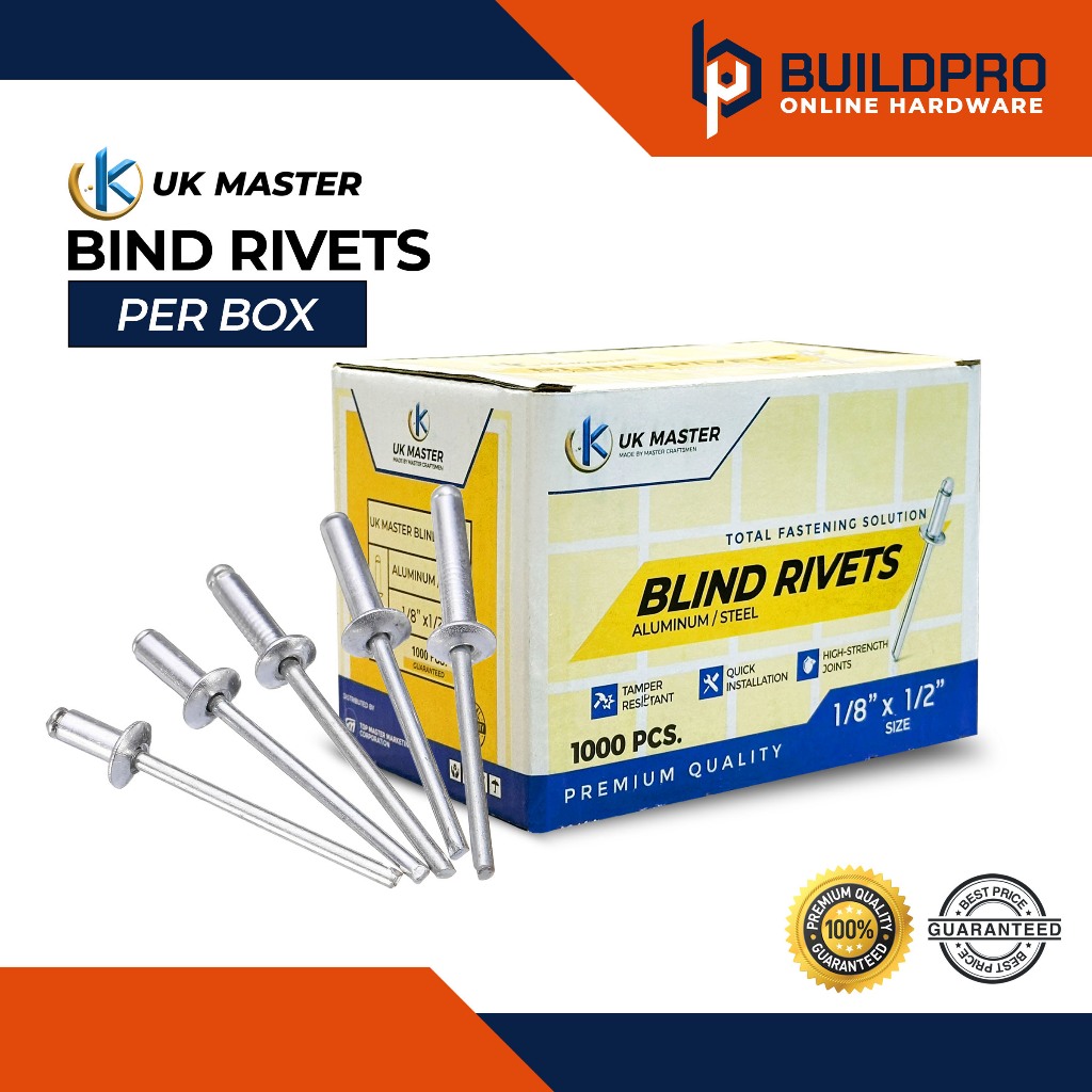 UK MASTER Blind Rivets (Per Box) | Shopee Malaysia