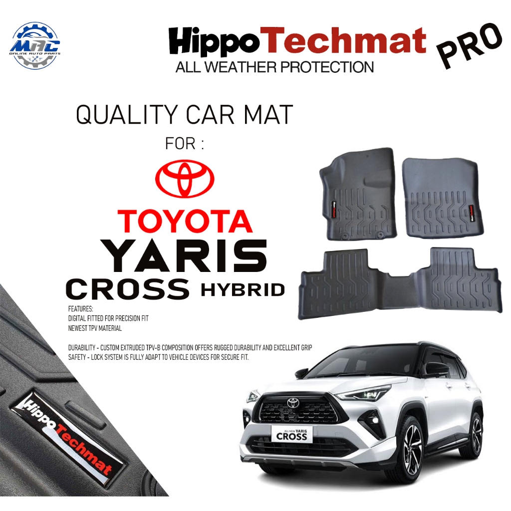 HIPPO TECHMAT PRO for TOYOTA Yaris Cross S Hybrid 2023 Deep Dish ...