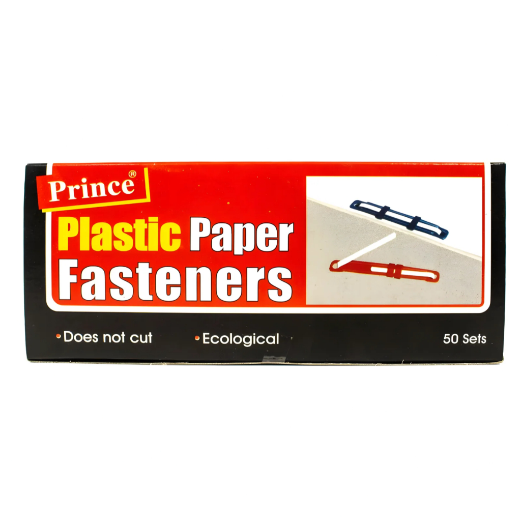 (BOX) Prince plastic paper fastener 50 pcs/box | Shopee Malaysia