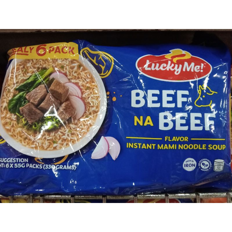 Lucky Me Beef Famealy Pack (6packs) | Shopee Malaysia