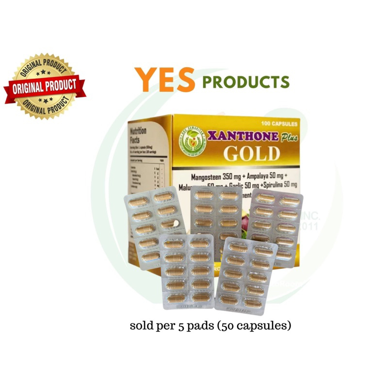50 Capsules XANTHONE PLUS GOLD | Shopee Malaysia