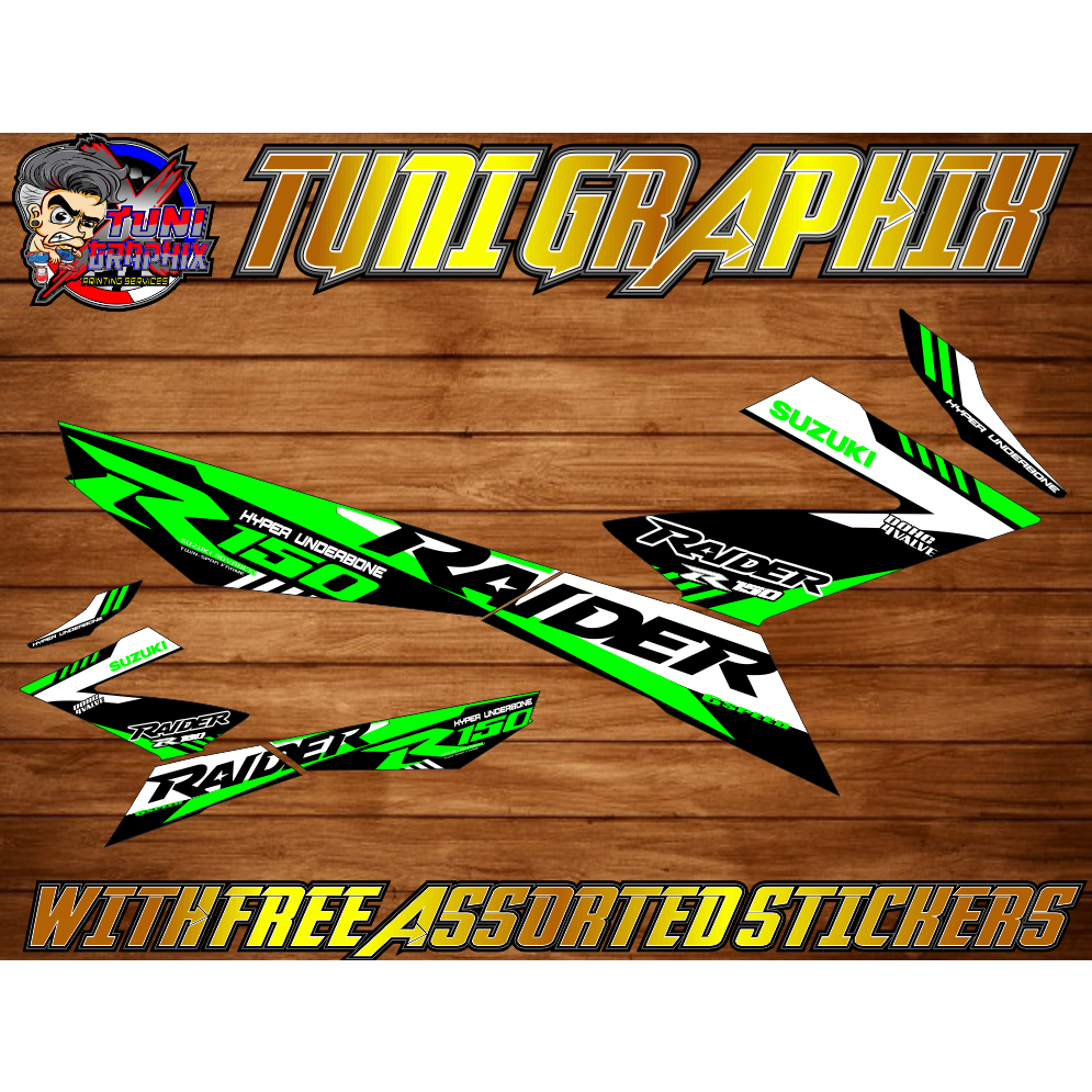 RAIDER 150 FI DECAL 2021 (GREEN) | Shopee Malaysia