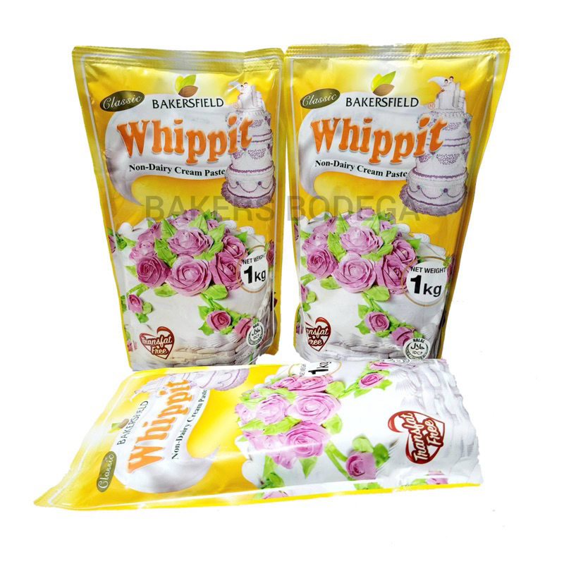 Whippit Plain 1kg Non Dairy Whipping Cream Paste Stable Whipped Topping ...