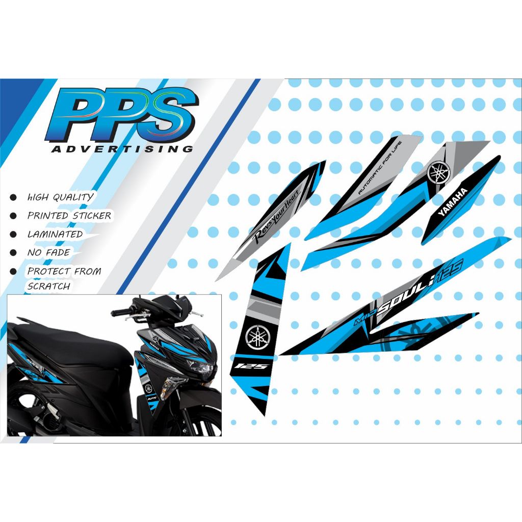 mio Soul i 125 Sticker Decals | Shopee Malaysia
