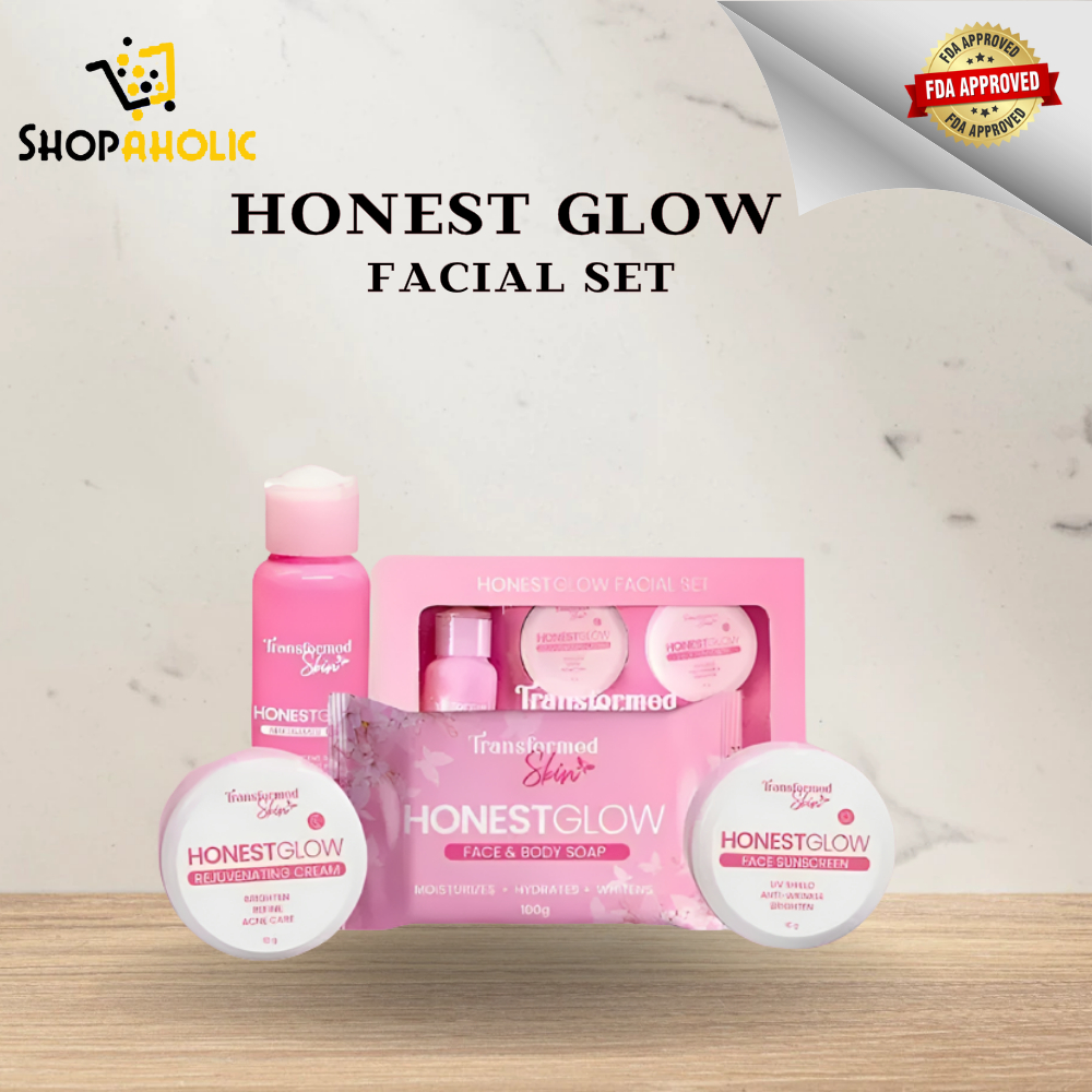 Honest Glow Transformed Skin Facial Care Set Authentic/Lightens Dark ...