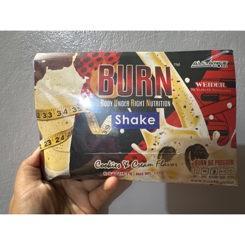 Burn Shake Cookies and cream flavor 5 sachets | Shopee Malaysia