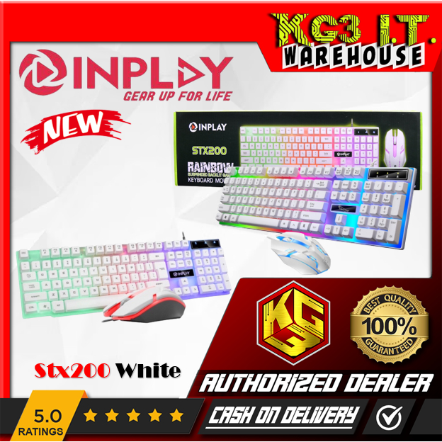 Starnex STX200 RGB Keyboard and Mouse Combo WHITE | Shopee Malaysia