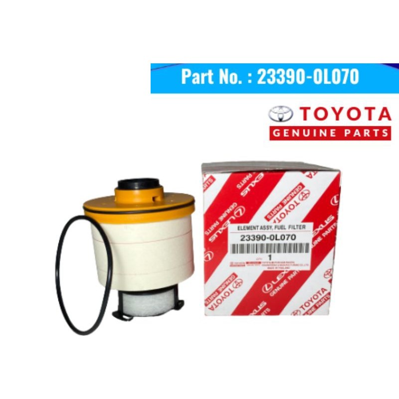 TOYOTA Fuel Filter for Innova, Fortuner,Hilux 2016-2022 (23390-0L070 ...