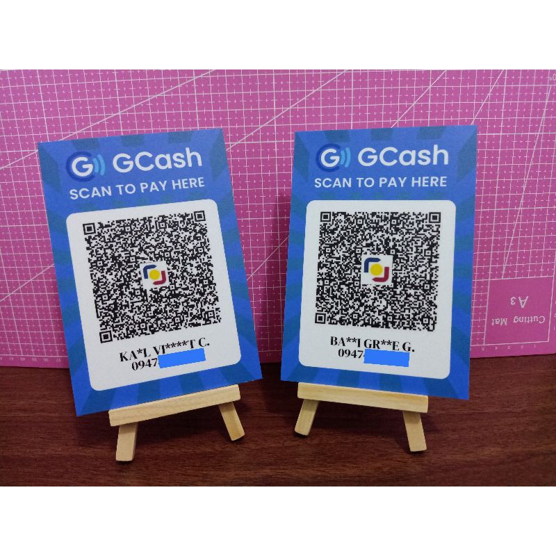 Gcash Qr Code Standee/wood stand/store display by tita print | Shopee ...
