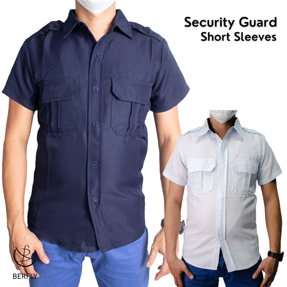 Berfly | Security Guard Shorts Sleeves Polo Cotton Polyester Plain ...