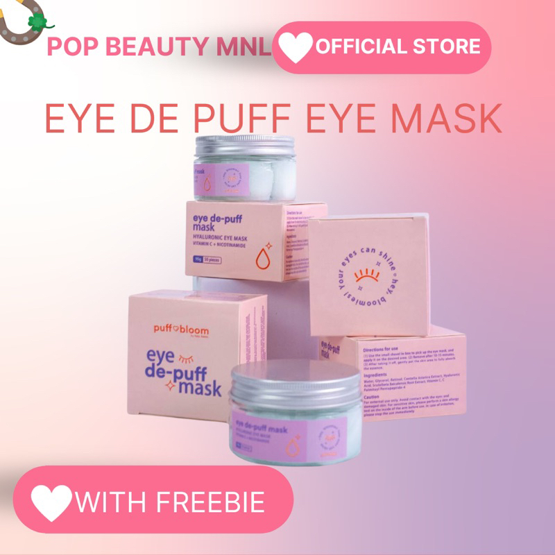 Eye De-Puff Hyaluronic Eye Mask with Vitamin C & Nicotinamide PUFF AND ...