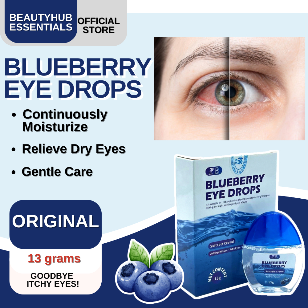 ZB Blueberry Eyedrops Itchy Relieves Dry Eyes Sore Red Eyes Discomfort ...