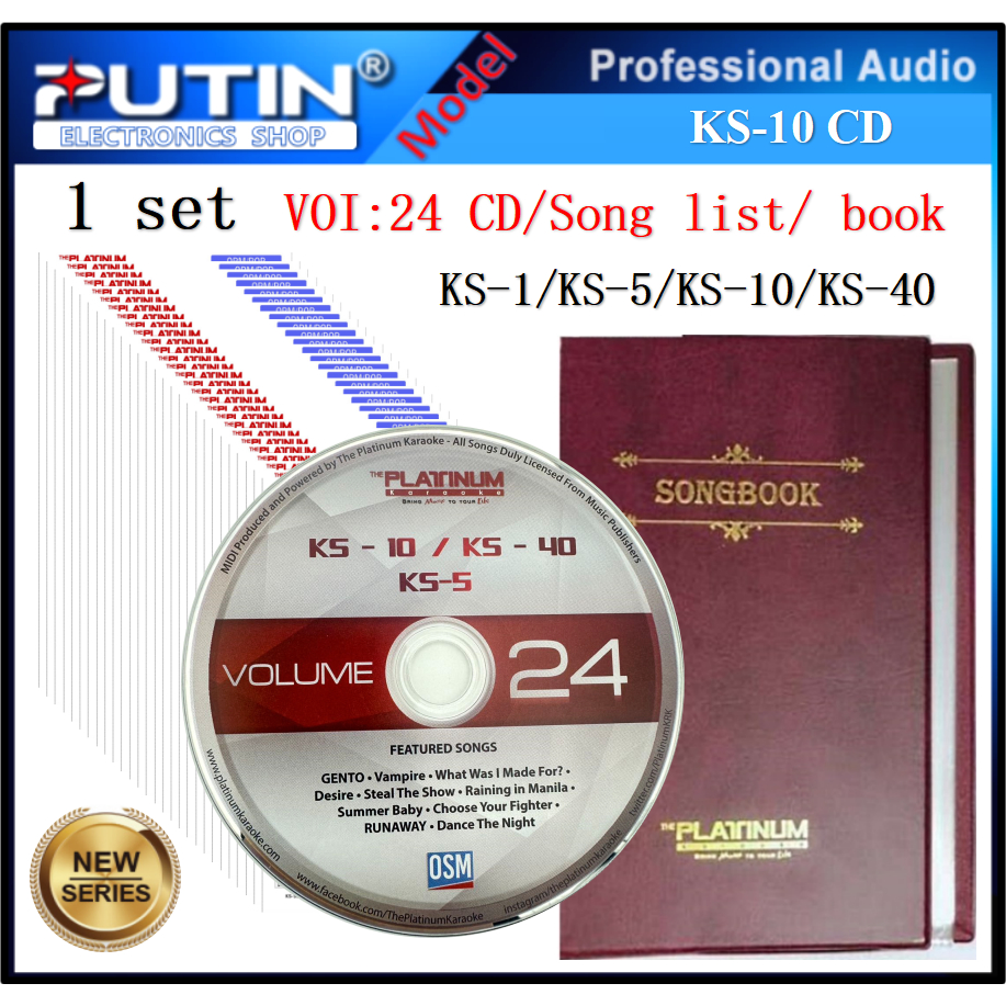 The Platinum Update Volume 24 KS-1 KS-5 KS-10 KS-40 KBOX-2 vol24 ( Only CD and song list / BOOK ...