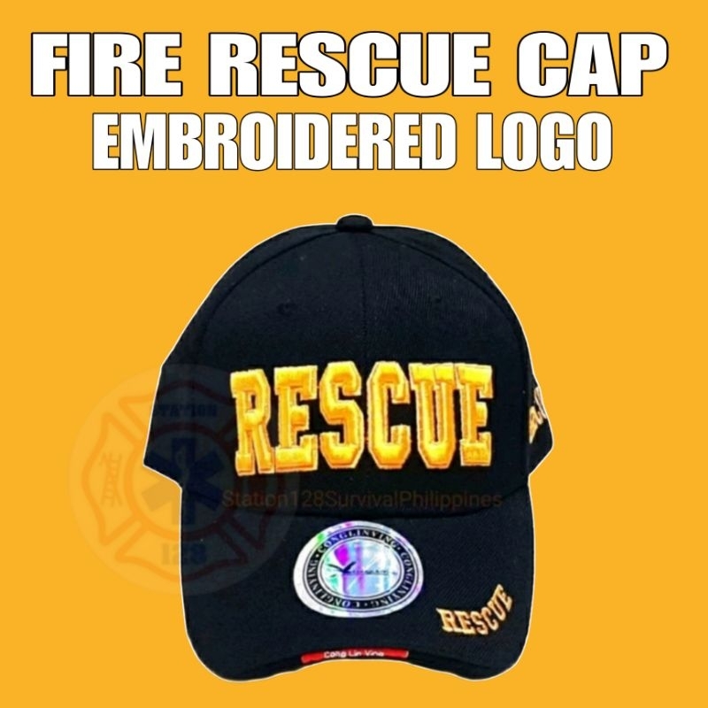 Fire Rescue Cap Embroidered Logo | Shopee Malaysia