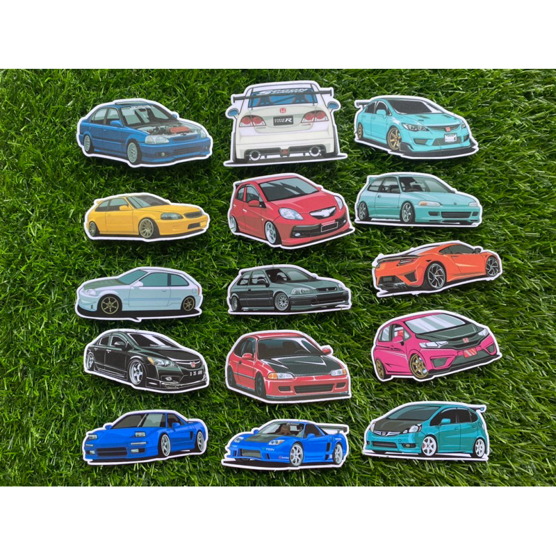 JDM CARS STICKER PACK (LAMINATED AND WATERPROOF STICKERS) | Shopee Malaysia