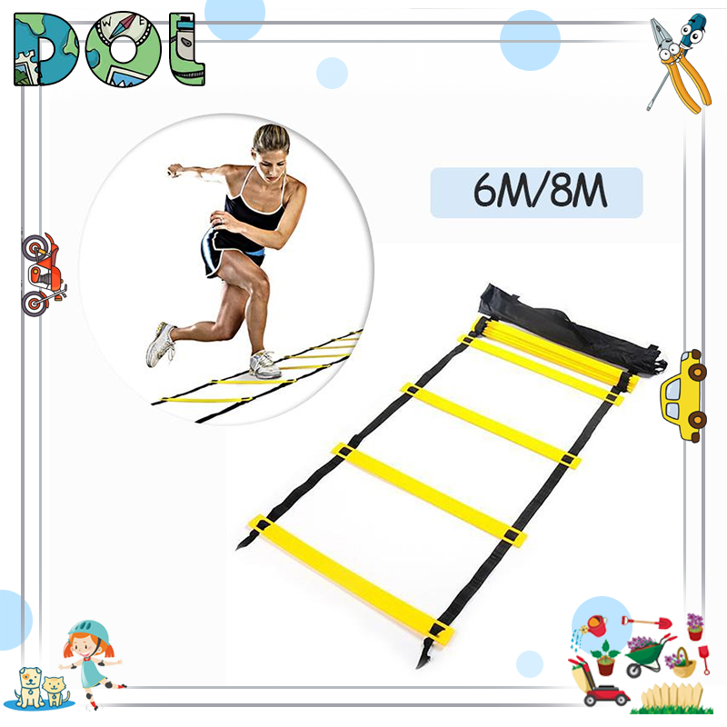 Agility Ladder 6/8m Soccer Football Adjustable Agility Training Ladder ...