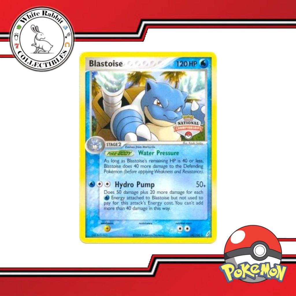 [Pokemon] [Card] Blastoise - 14/100 (National Championships) - League ...