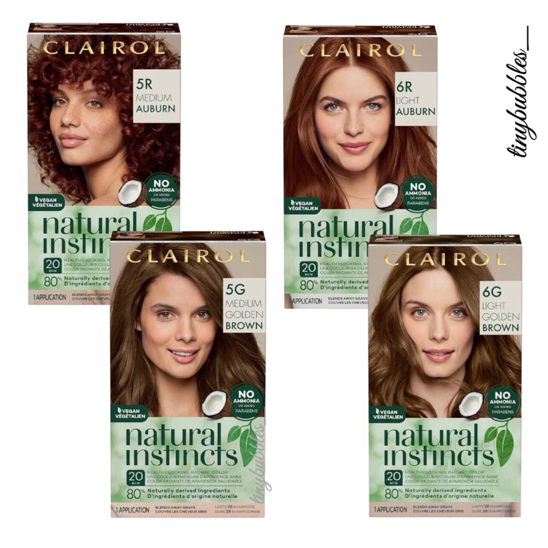 Clairol Natural Instincts Semi Permanent Hair Dye Hair Color Shopee