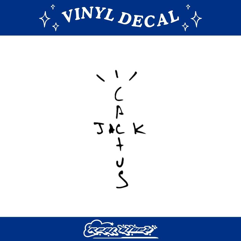 Cactus Jack Vinyl Decal travis scott sticker logo brand singer rapper ...