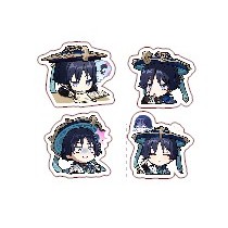 4pc/order Genshin Impact Wanderer Set A Emoji Waterproof Sticker Matte ...