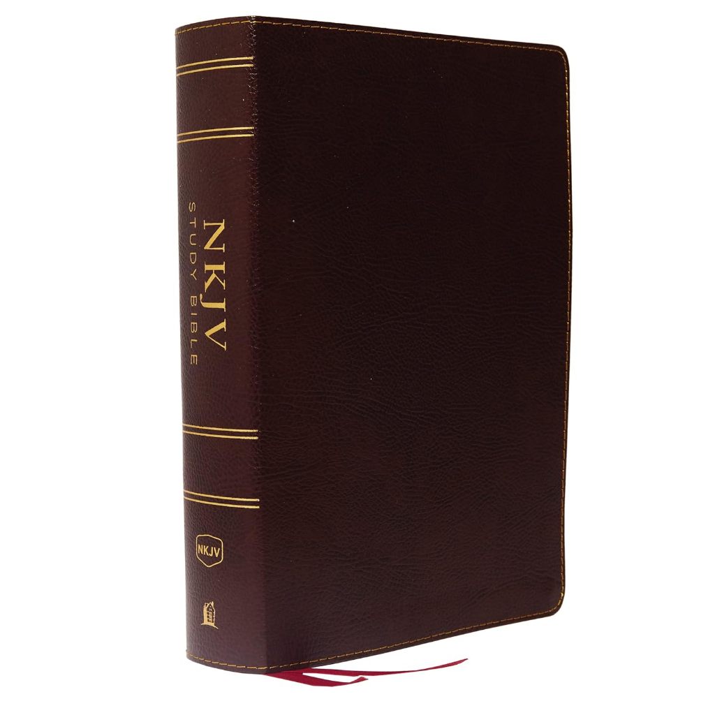 NKJV Study Bible, Bonded Leather, Burgundy,Full-Color: The Complete ...