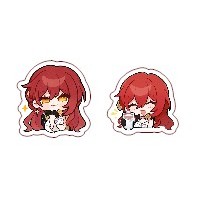 2pc/order Honkai Star Rail Himeko Emoji Waterproof Sticker Matte/Glossy ...