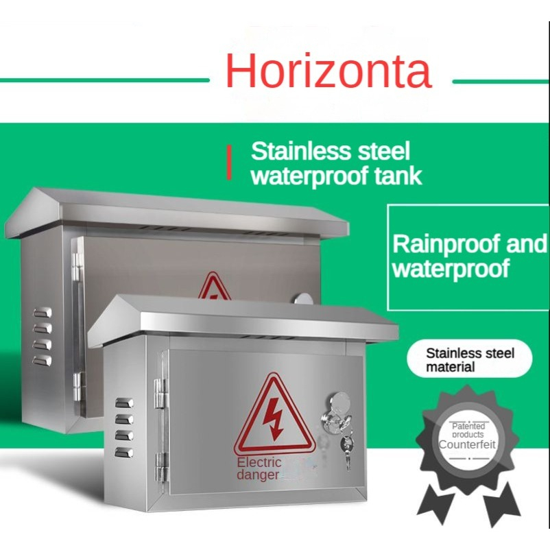 304 stainless steel distribution box outdoor rainproof high-voltage ...