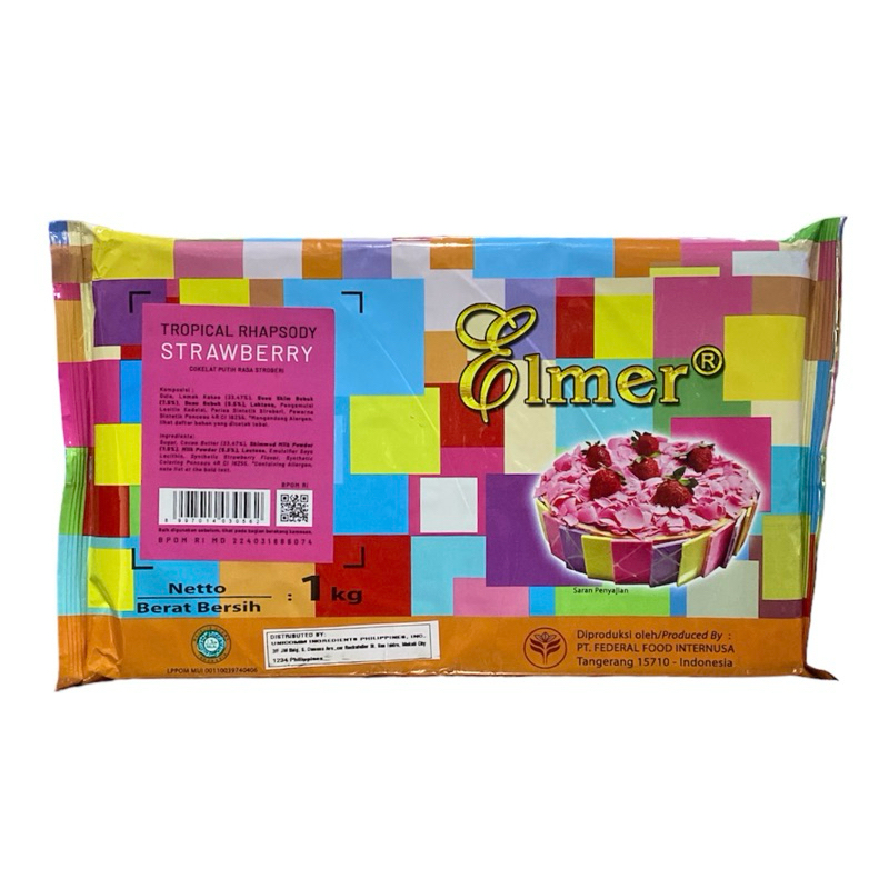 Elmer Strawberry/Raspberry/Green Tea/Classic White/Dark Chocolate 1kg ...