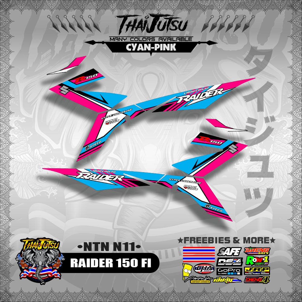 RAIDER 150 FI DECALS ( NTN N11 )【ThaijutsuStickers】 | Shopee Malaysia