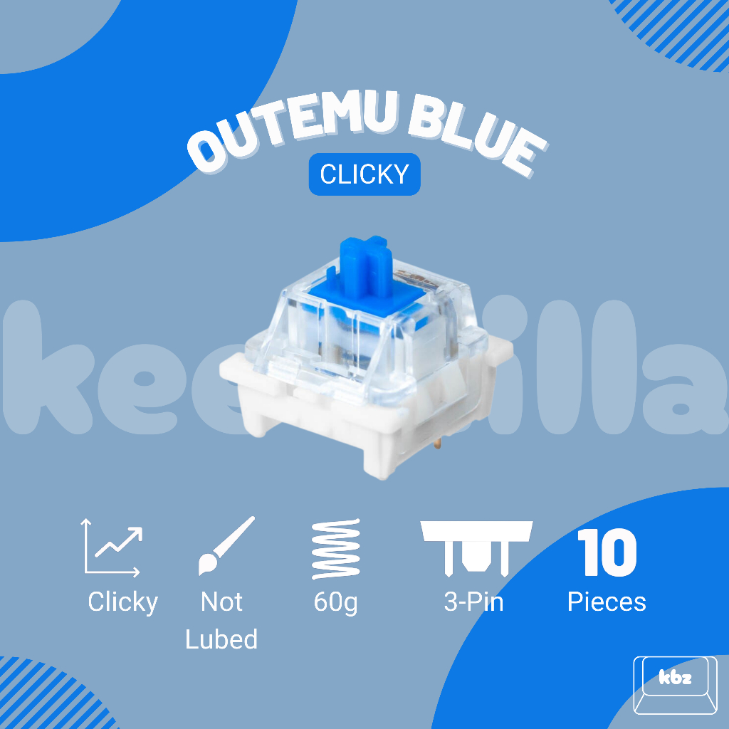 Outemu Blue Tactile Click Switch Mechanical Keyboard Switch SMD LED 3 ...