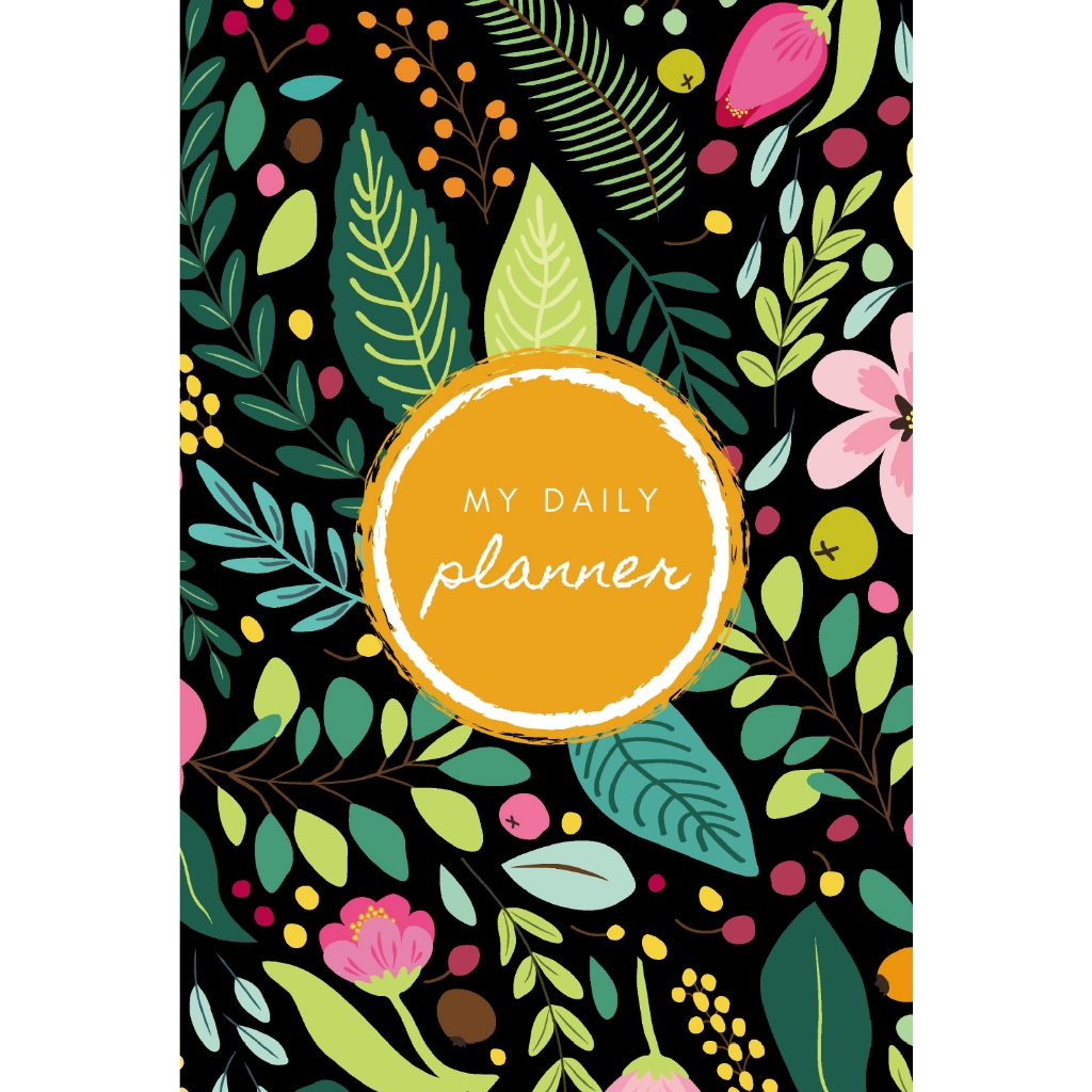 My Daily Planner - Undated Journal with Motivational Quotes Black ...