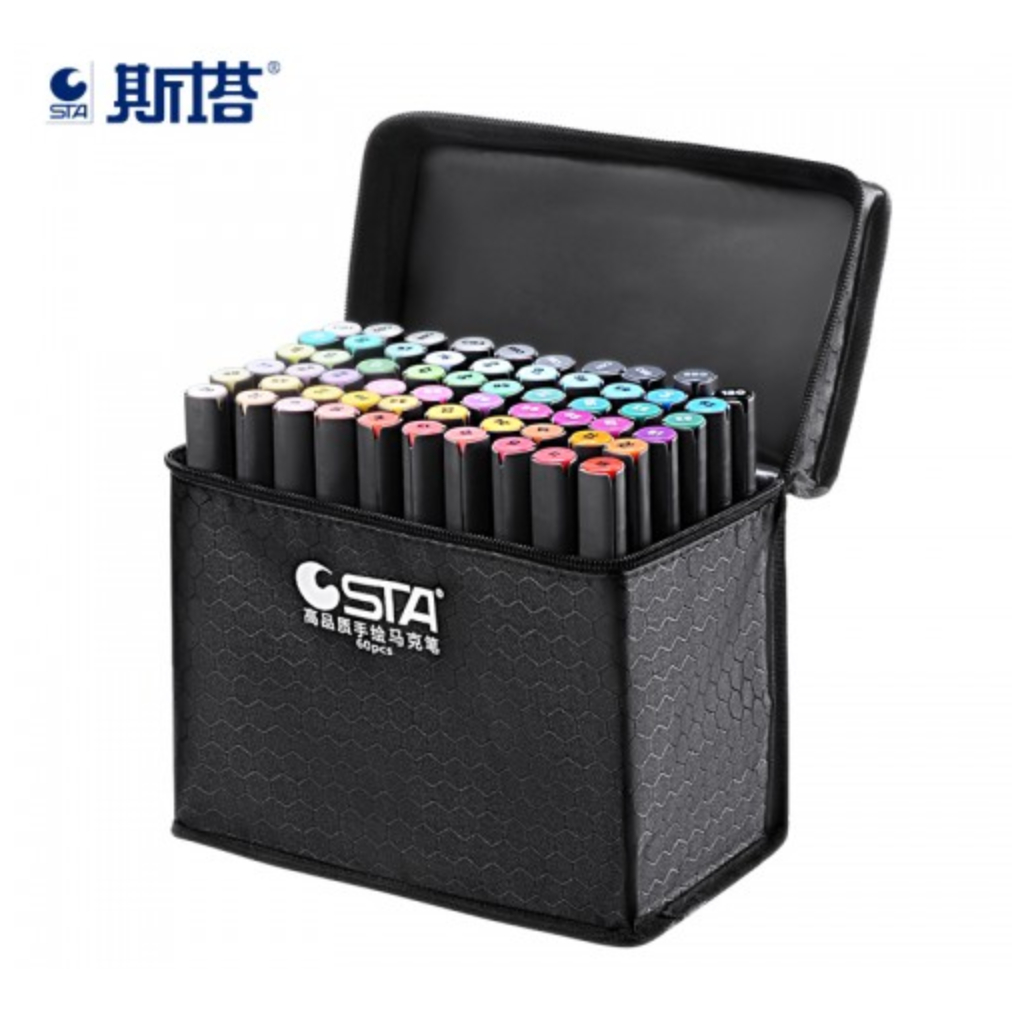 STA 3203 Twin Art Markers Alcohol Based Color Animation Design Set ...