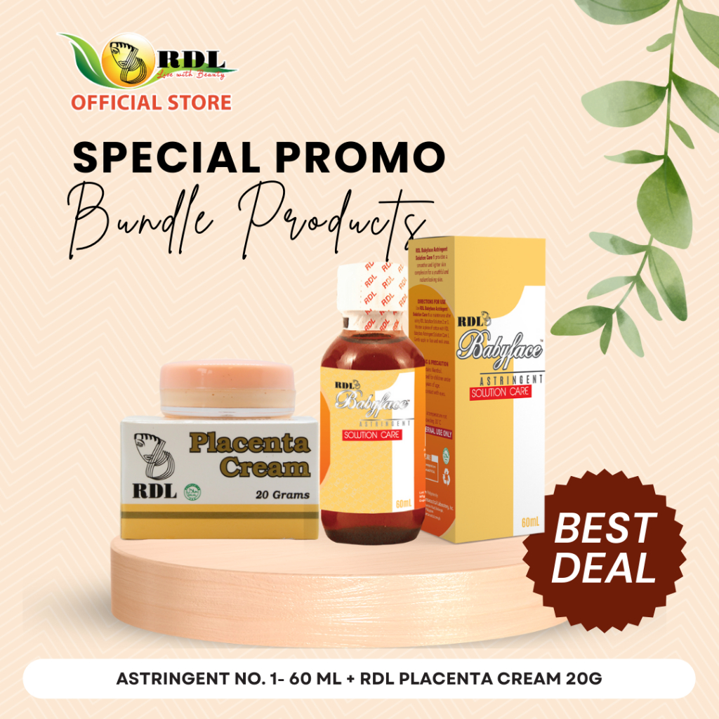 RDL Babyface Astringent 1 60ml + Placenta Cream 20g | Shopee Malaysia