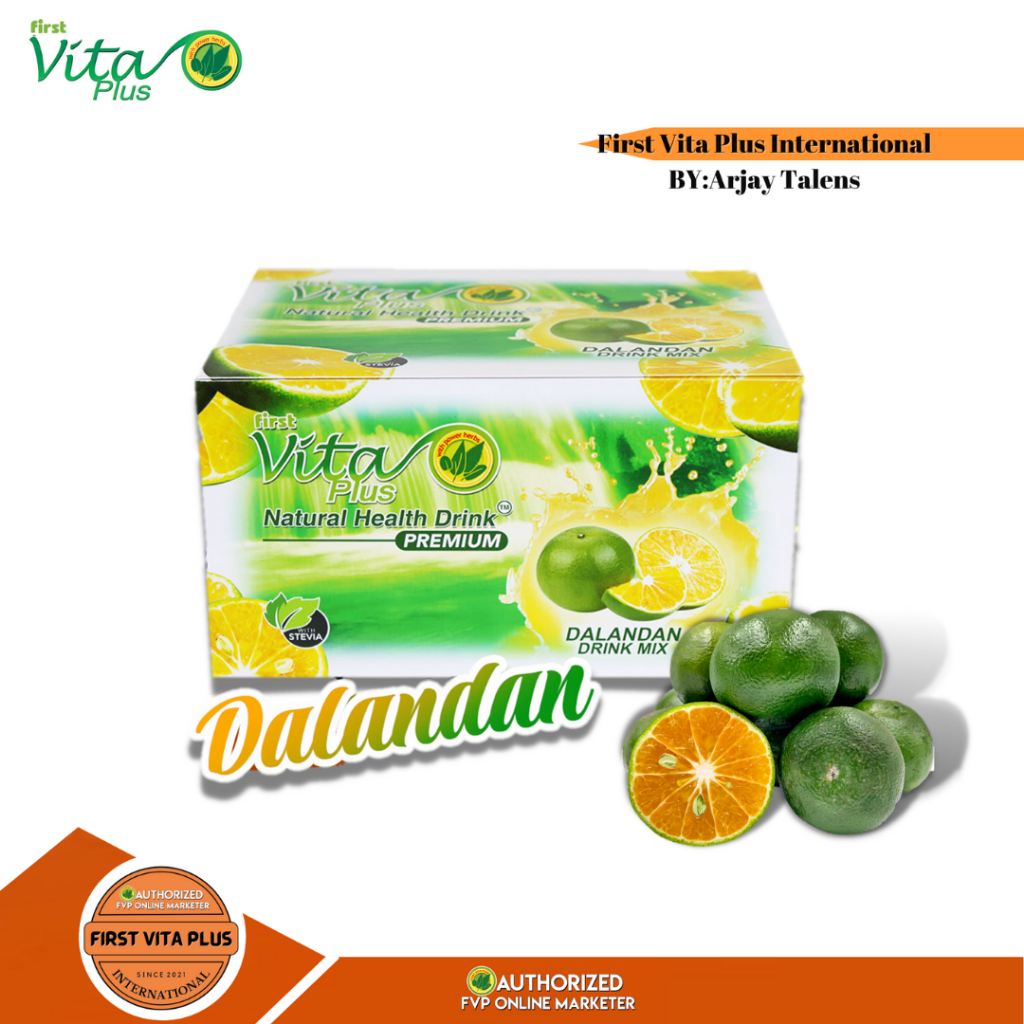 First Vita Plus Dalandan Premium Drink Mix Natural Health Drink /20 Sachets per box | Shopee ...