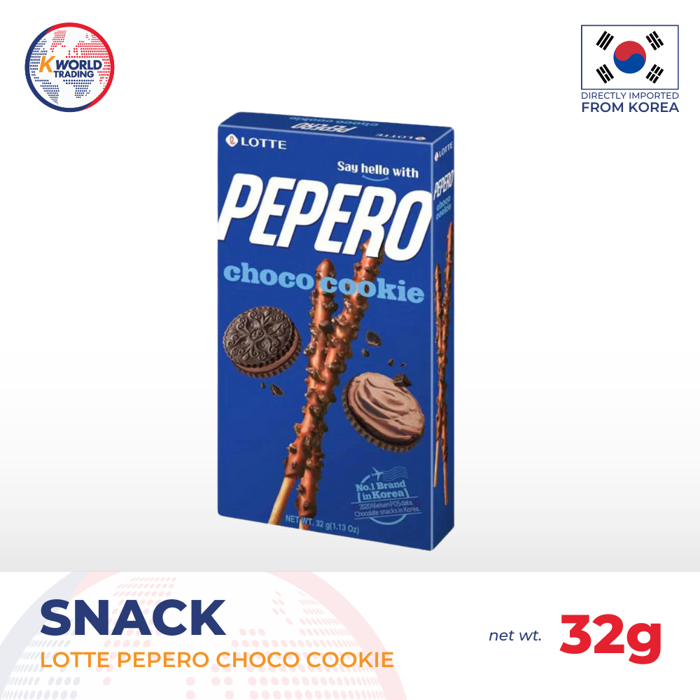 Lotte Pepero Chocolate Cookies 32g Korean Snack | Shopee Malaysia