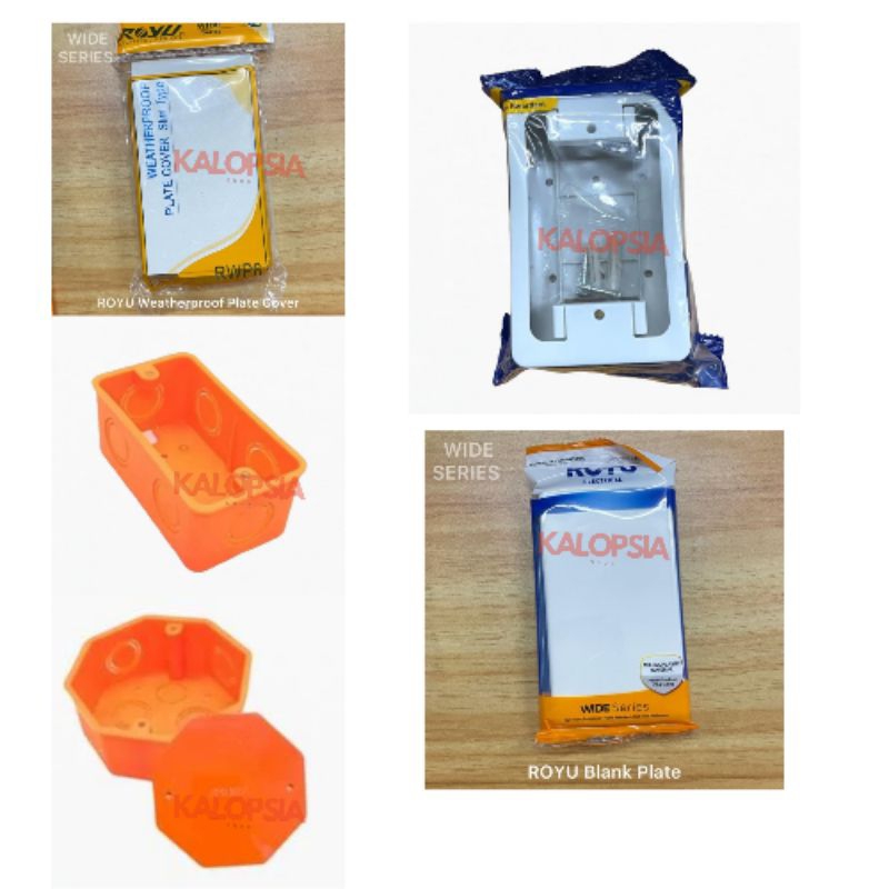 ROYU PVC UTILITY BOX, JUNCTION BOX W/COVER, WEATHER PROOF PLATE COVER ...