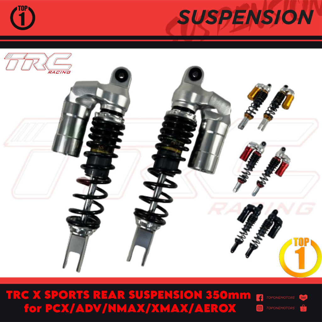 TOP1 PH TRC Fully Adjustable Rear Suspension X Sports 350mm for PCX/ADV ...