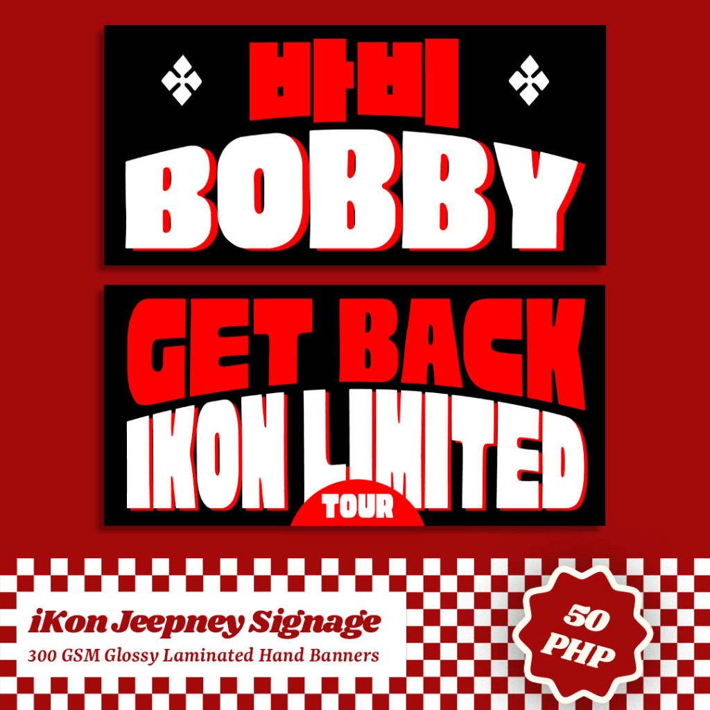 iKon Jeepney Signage Hand Banners 300 GSM Paper | Shopee Malaysia