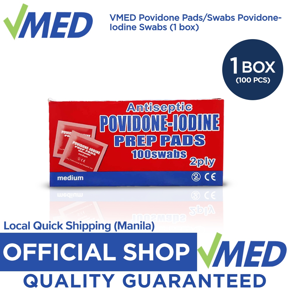 VMED Prohealthcare Povidone Iodine Swabs Box Of 100 | Shopee Malaysia