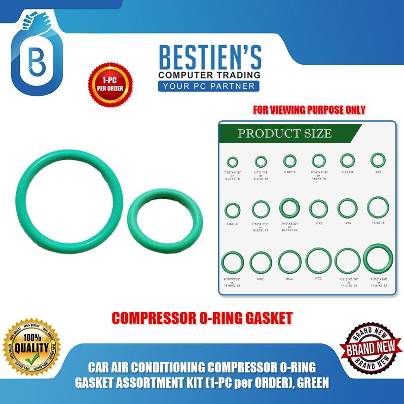 CAR AIR CONDITIONING COMPRESSOR O-RING GASKET ASSORTMENT KIT (1-PC per ...