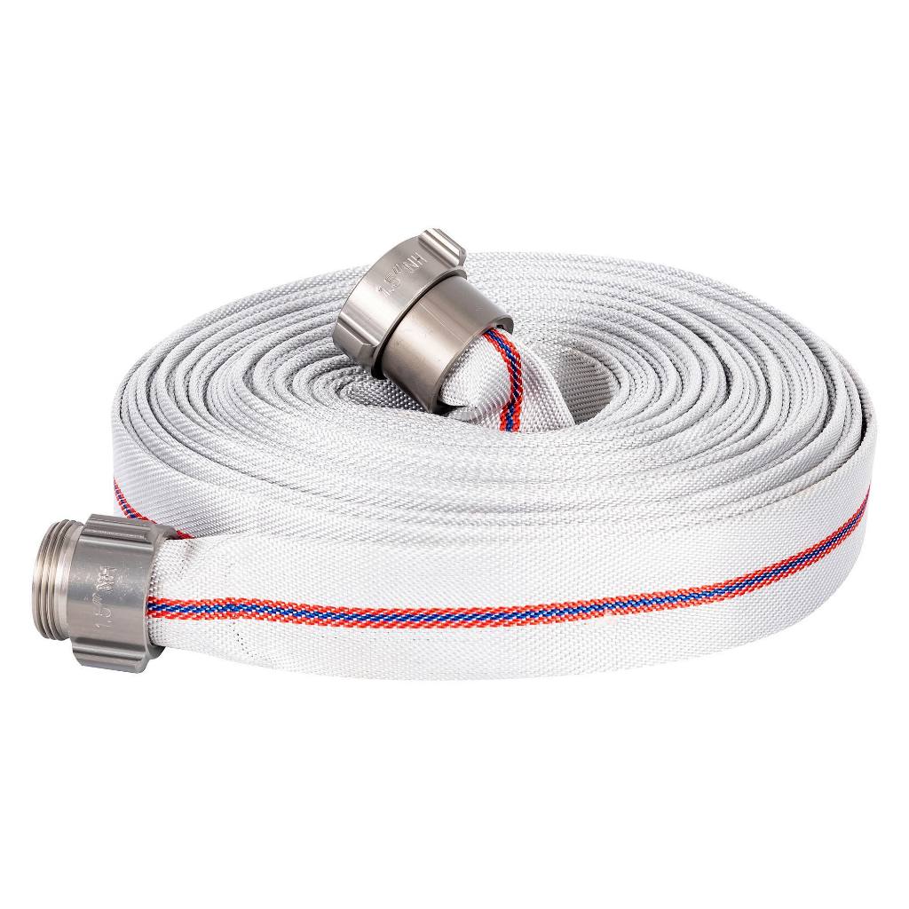 50ft Single Jacket 1 1/2 Fire Hose Single Jacket Alloy Coupling Fire ...