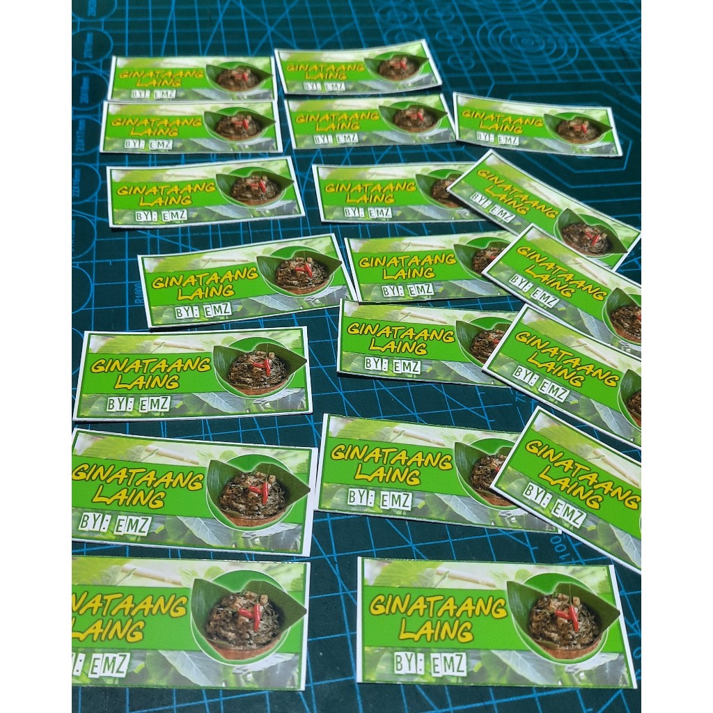 Customized Sticker Labels for Chili Garlic, Alamang, Laing At Iba Pa ...