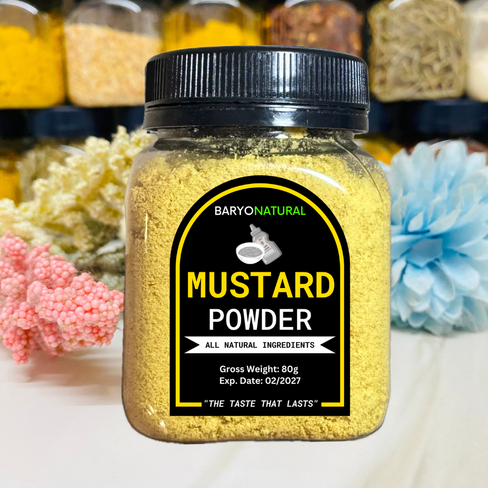 Classic Yellow Mustard Powder 80G Premium Herbs and Spices By Baryo ...