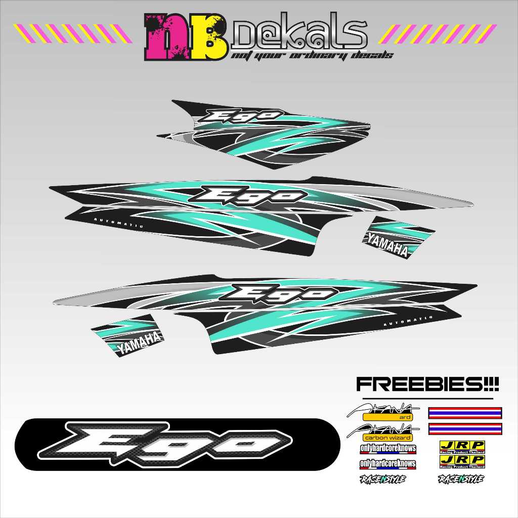 YAMAHA MIO SPORTY/MIO I/ MIO AMORE EGO DECALS | Shopee Malaysia