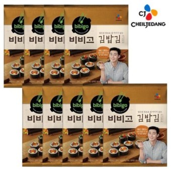 10g (5 sheets) x 50 packs in a box. Bibigo Roasted Gimbap Kimbap ...